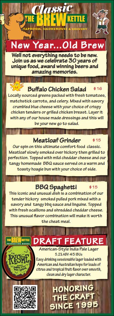 Menu - The Brew Kettle