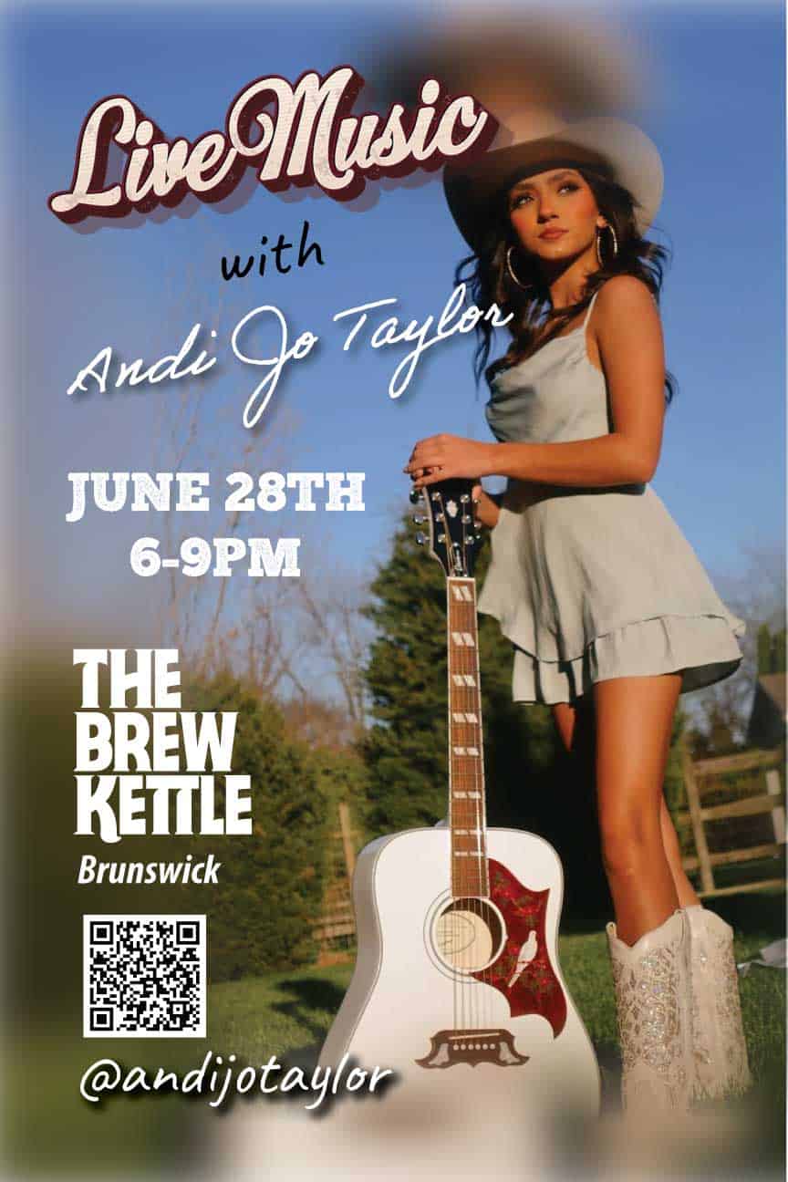 Live Music in Brunswick with Andi Jo Taylor - The Brew Kettle